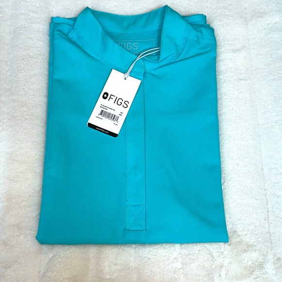 Figs | Tops | Figs Neon Blue Rafaela | Poshmark